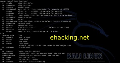 Hping Network Security Kali Linux Tutorial The World Of It And Cyber