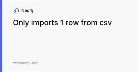 Only Imports 1 Row From Csv Voters Neo4j
