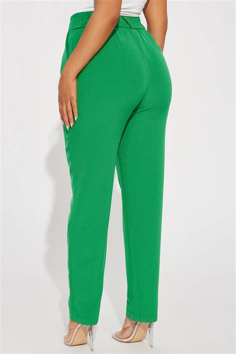 Work This Out Straight Leg Pant Kelly Green Fashion Nova Pants