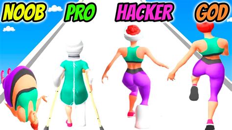 NOOB Vs PRO Vs HACKER Vs GOD Get Well Run YouTube