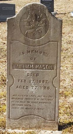 William Mason Find A Grave Memorial