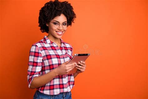Portrait Of Nice Cute Attractive Lovely Cheerful Content Smart Clever