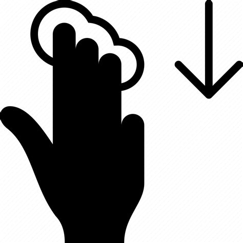 Finger Gesture Scroll Touch Icon Download On Iconfinder