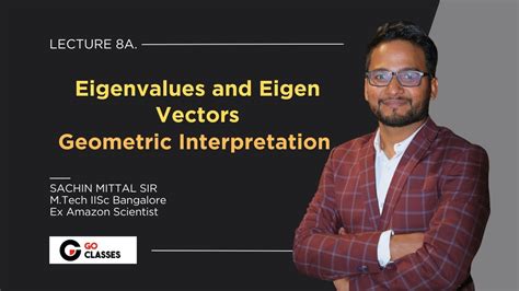 Lecture 8a Introduction To Eigenvalues And Eigenvectors Geometric Interpretations Linear