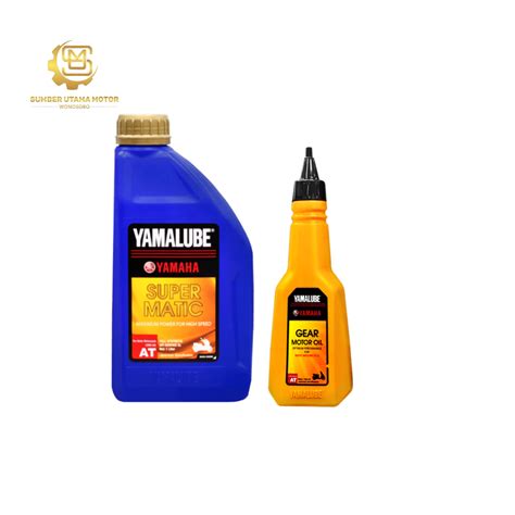 Jual Paket Oli Yamalube Super Matic 1L Oli Gear Yamalube 140ml Paket