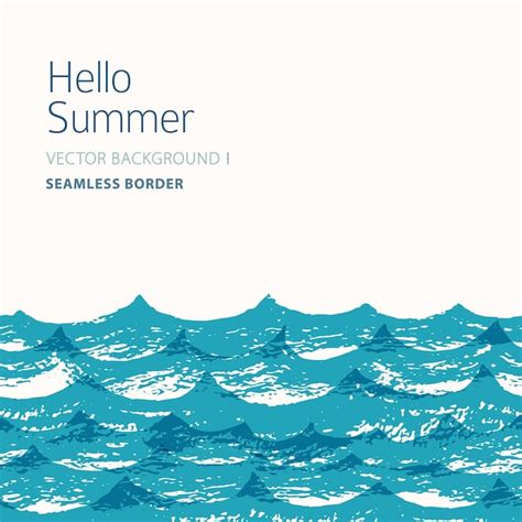 Premium Vector Summer Blue Wave Curve Water Ripple Background