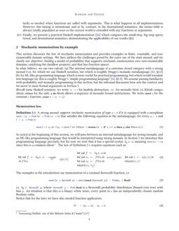 A Model Of Stochastic Memoization And Name Generation In Probabilistic