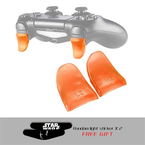 Data Frog 1 Par De Botones L2 R2 Extensores De Gatillo Almohadilla De Gamepad Para Playstation 4