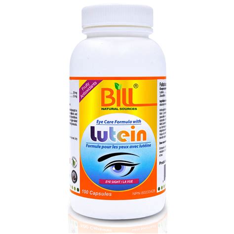 Bill Natural Sources® Lutein Plus Zeaxanthin Maximum Strength 100 Caps