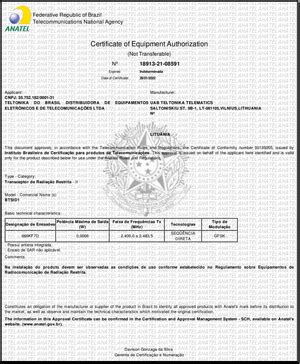 BTSID1 ANATEL Wiki Knowledge Base Teltonika GPS