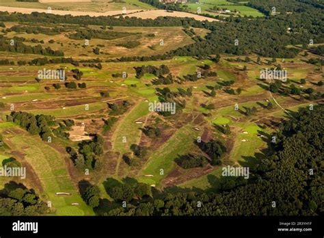 Aerial Views Over The Courses Of Walton Heath Golf Club Venue For The