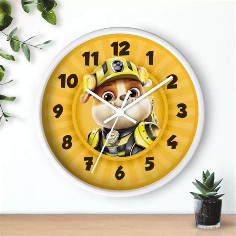 Paw Patrol Rubble Clock Fun Learning And Pawsome Time