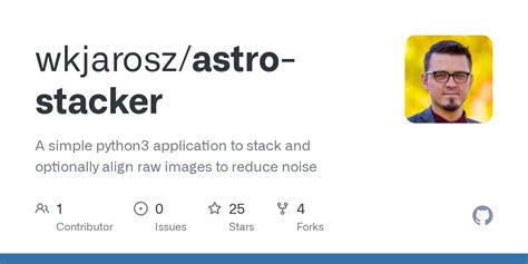 Github Wkjarosz Astro Stacker A Simple Python Application To Stack