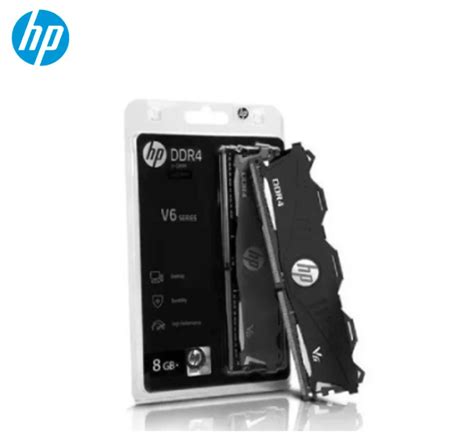 Memoria 8gb Ddr4 Hp V6 Black 3200 Mhz Con Disipador Compu Gaming