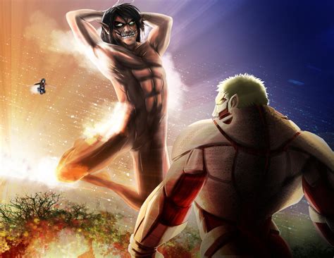 Titan Eren Vs The Armored Titan By Patoiv On Deviantart