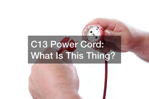 C13 Power Cord What Is This Thing Daily Objectivist