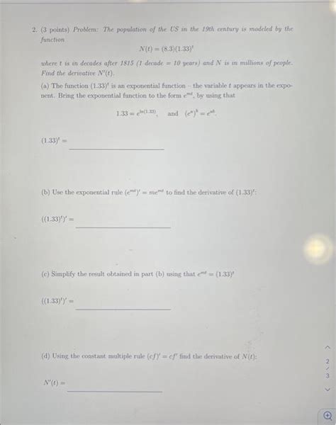 Solved 2 3 Points Problem The Population Of The DS In Chegg
