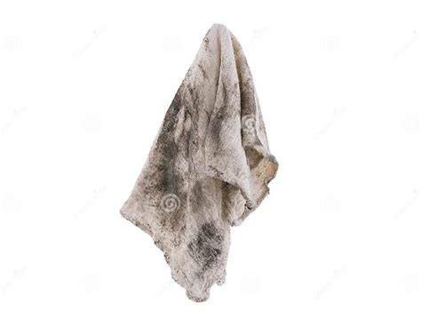 Schmutziger Lappen Verschoben Lokalisiert Stockbild Bild Von Hängen