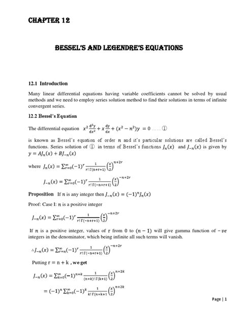 Bessels 3 Download Free Pdf Recurrence Relation Polynomial