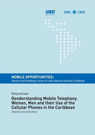 Genderstanding Mobile Telephony Women Men And Their Use Of The Cellular Phones In The
