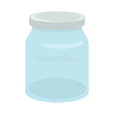 Jar Bottle Sign Emoji Icon Illustration Glass Container Vector Symbol