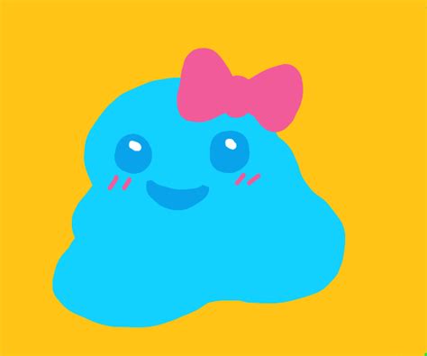 Cute Blob With A Bow Drawception