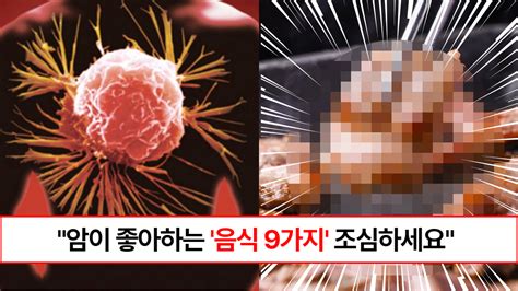 “암 환자는 절대 먹지 마세요” 실제 암 환자가 알려주는 암을 촉진시키는 음식 9가지 뉴스위크