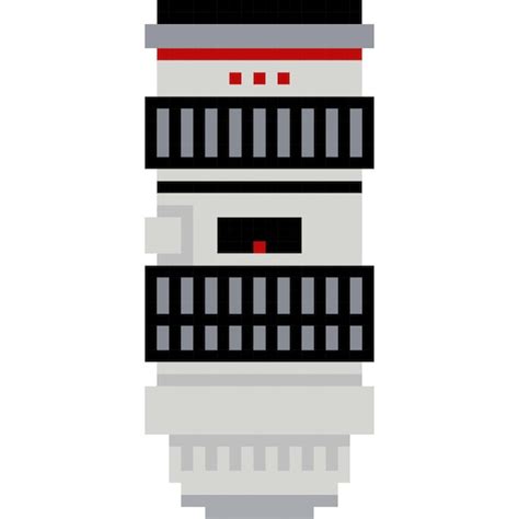 Premium Vector Camera Lens Cartoon Icon In Pixel Style