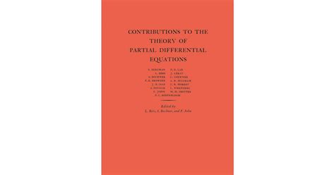 Contributions To The Theory Of Partial Differential Equations Princeton University Press