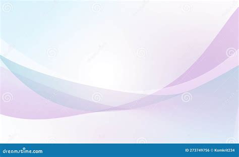 Pink Blue Color Soft Gradient Curve Wave Lines Abstract Background Stock Illustration