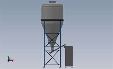 10m3容积的蒸汽罐设计模型 SOLIDWORKS 2010 模型图纸下载 懒石网