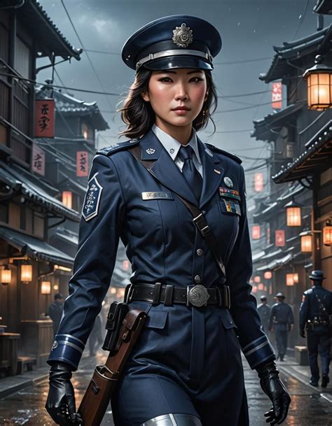 Japanese Policewoman Ai Generated Artwork Nightcafe Creator