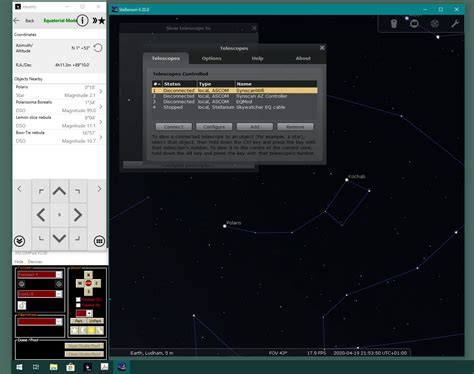 Eqmod Skywatcher Cable Or Synscan Wifi Getting Started