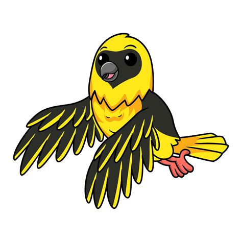 Cute Weaver Bird Cartoon Flying 26616888 Vector Art At Vecteezy