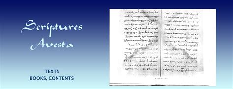 Avesta Texts Zoroastrian Scriptures