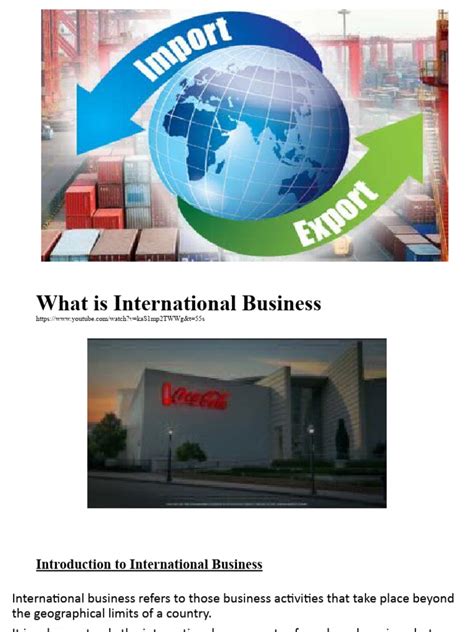 Introduction To Ib Pdf Investing Foreign Direct Investment