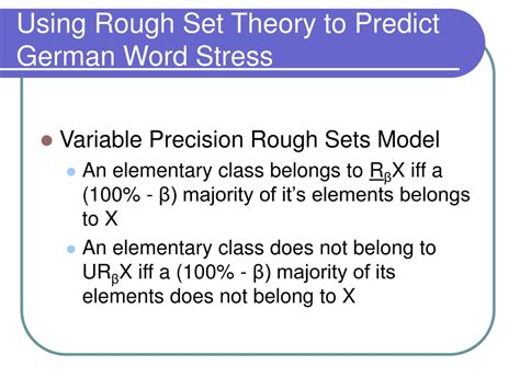 Ppt Example Applications Of Rough Sets Theory A Survey Powerpoint Presentation Id6866132
