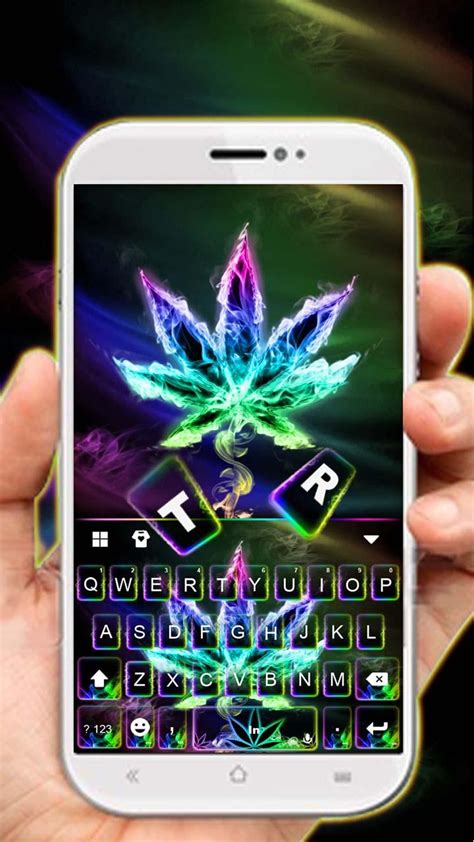 Luminous Smoke Weed Keyboard Theme Apk For Android Download
