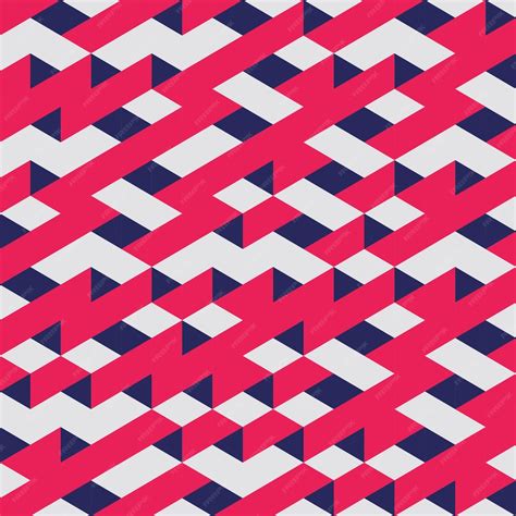 Premium Vector Red Geometric Seamless Pattern Abstract Background