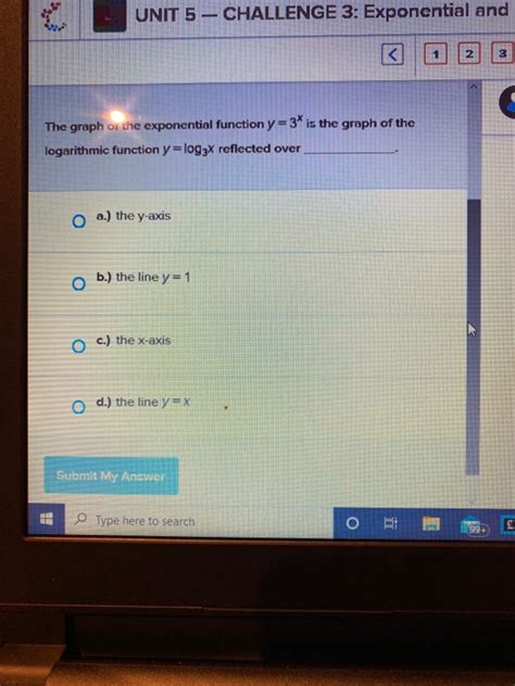 Solved UNIT CHALLENGE Exponential And The Graph Or Chegg Com