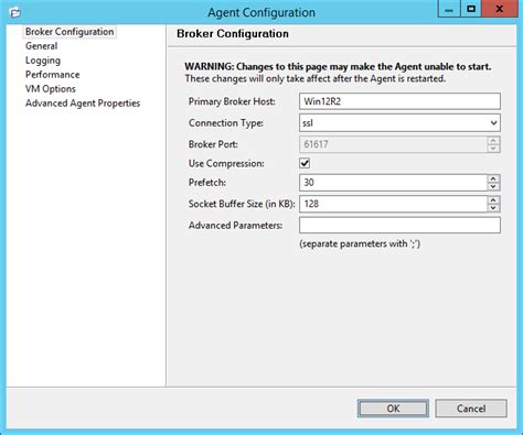 Peerlink Help Advanced Configuration Central Agent Configuration Broker Configuration
