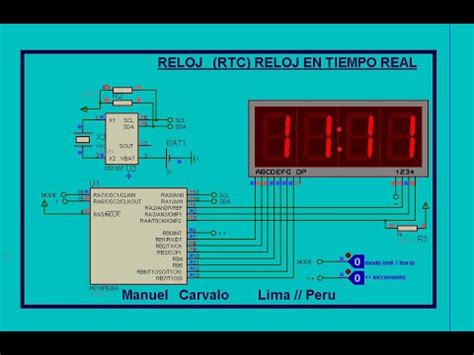 Reloj Display Segmentos Ds Youtube