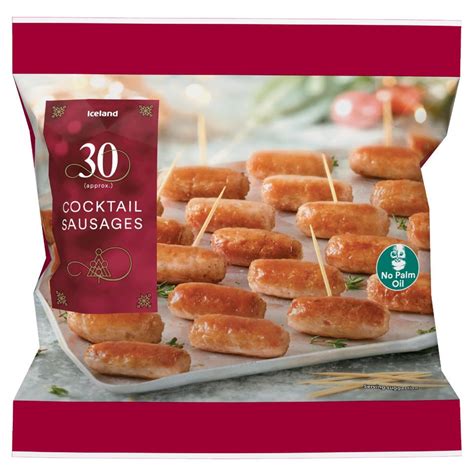 Iceland 30 Pork Cocktail Sausages 420g Sausages Iceland Foods