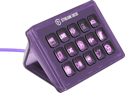 Elgato Stream Deck MK 2 Atomic Purple Limited Edition Studio Controller 15 Macro Keys
