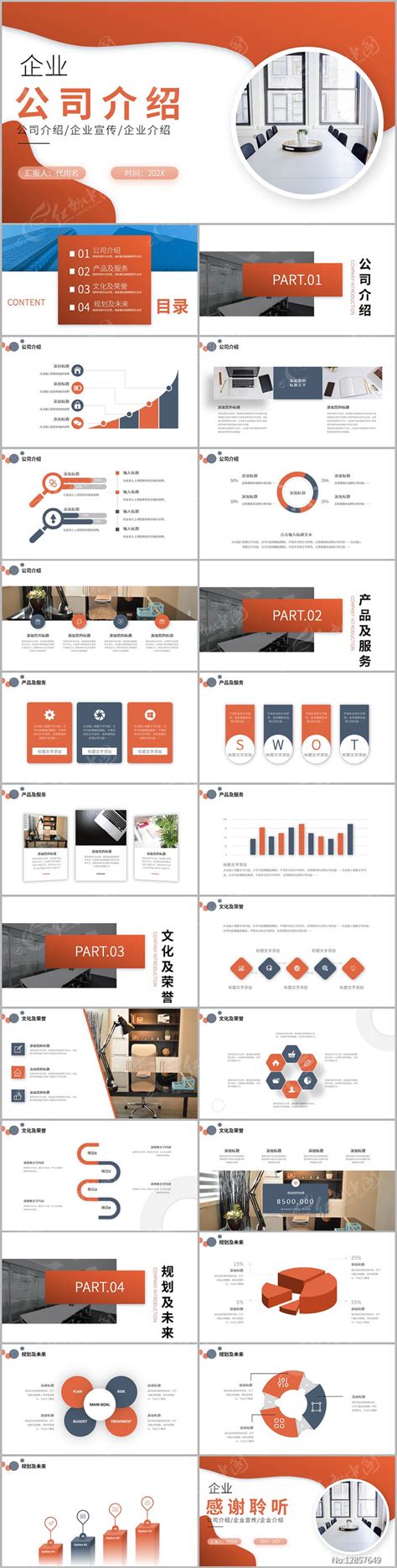 商业计划书公司介绍产品介绍ppt图片 Ppt 编号12857649 红动中国