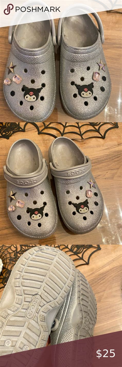 Womens Glitter Crocs