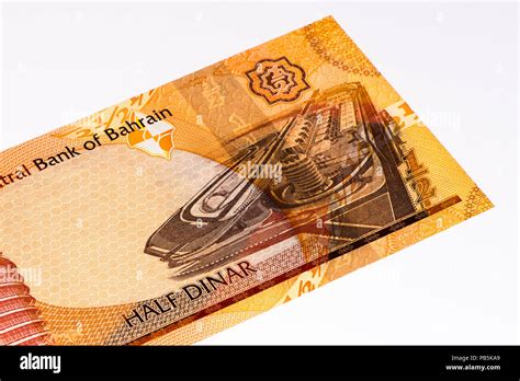 Half Dinar Of Bahrain Dinar Is The National Currency Of Bahrain Stock