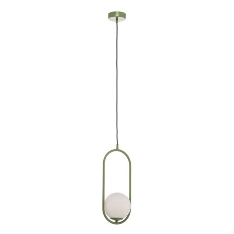 Samba Pendant Light 1 Bulb Green White Uk