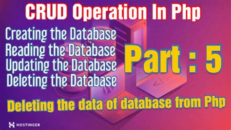 How To Delete Data From Database With Php Crud Operation Part 5 Devil Programmer Youtube