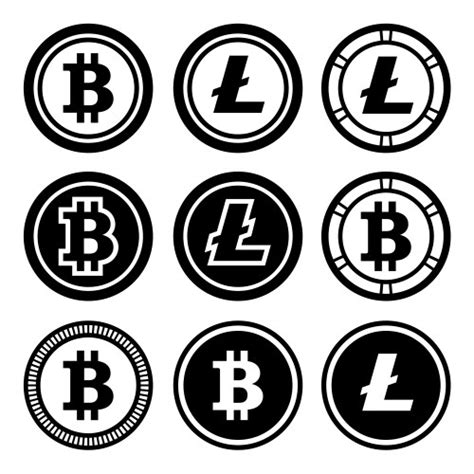 Contour Coin Bitcoin Clipart Royalty Free Vector Image